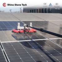 China Efficient Dual-Powered Solar Panel Cleaner Water Fed Pole Spin Cleaning Brush for sale