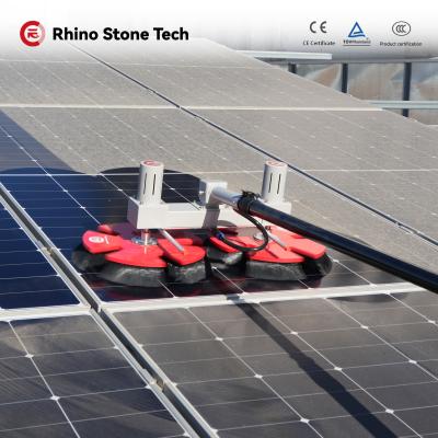 China Bird Droppings Solar Panel Cleaning Tools Handheld Cleaning Machine Water Feed Brush for sale