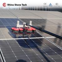 China Efficient Dual-Powered Solar Panel Cleaner Water Fed Pole Spin Cleaning Brush for sale