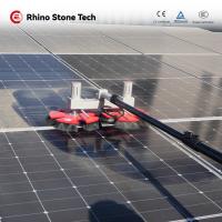 China Solar Panel Cleaning Washing Machine Automatic Brush Solar Panel Cleaning Equipment with Lithium Battery Back up for sale