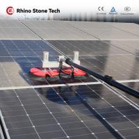 China Lithium Battery Solar Panel Cleaning Dual Rotating Brush and Telescopic Pole for Rooftop PV Systems for sale