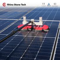 China House Electric Power Dual Head Solar Panel Cleaning Brush Photovoltaic Brush with Water-Passing Telescopic Rod for sale