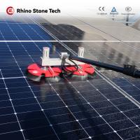 China Efficient Dual-Powered Solar Panel Cleaner Water Fed Pole Spin Cleaning Brush for sale