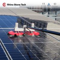 China Battery-Powered Solar Panel Cleaning Brush Water-Fed Telescopic Pole Solar Cleaning Machine for sale