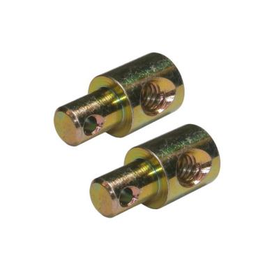 China Brass Pivot Threads Cable End Fittings 1/4-28 Thread for Shift Throttle Engine Control for sale