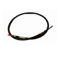 China PVC Universal Throttle Cable Black Galvanized Steel Push Pull Control Cable 1/4