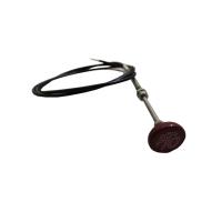 China Universal Stop Cable with Red Round Pull-to-Stop Knob - Stainless Steel Core & Polymer Conduit for Harsh Environments for sale