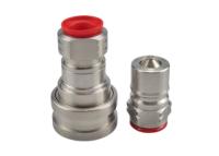 China SS316 Hydraulic Quick Coupler 1-1/4'' CB-1 Series Stainless Steel Double Shut-Off Connector for sale