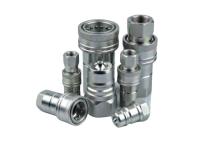 China Steel ISO 7241A Hydraulic Quick Connect Couplings 1/4 to 1 Inch 5000 PSI for sale