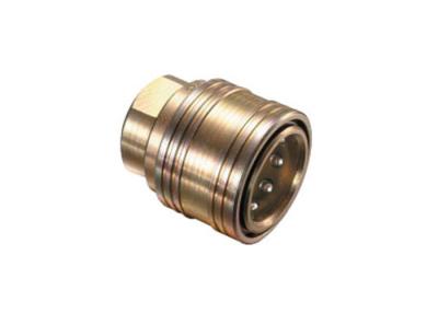 China Brass Ball Locking Quick Coupler 1/4 to 1 Inch Excellent Flow Capacity for Fluid Transfer for sale