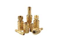 China 1.6MPa Single Handed Brass Quick Couplings Semi Automatic Type for sale