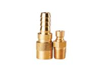 China Non Valve Brass Quick Coupler for Line Modular 1.5Mpa Parker Moldmate Compatible for sale