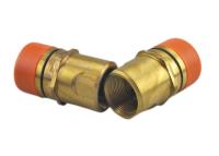 China Brass Hydraulic Quick Connect Coupling NBR Threaded 3/4 to 1-1/4 Inch Double Shut-Off for sale