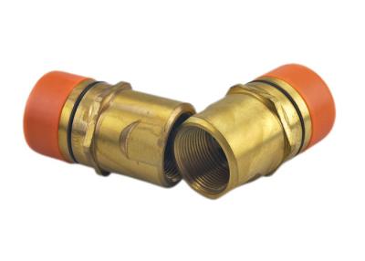 China Brass Hydraulic Quick Connect Coupling NBR Threaded 3/4 to 1-1/4 Inch Double Shut-Off for sale