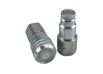 China ISO16028 1 Inch Flat Face Hydraulic Quick Release Coupling 5075psi Steel for sale