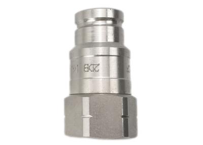 China 1/4 Inch 316 Stainless Steel Flat Face Hydraulic Quick Coupler Double Shut Off for sale