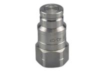 China 316 Stainless Steel Flat Face Coupler 1/4 to 1 Inch Dry Break Fluid Transfer for sale