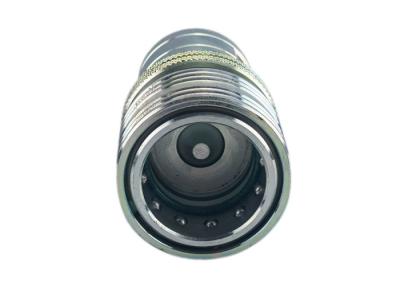 China 1 Inch Threaded Hydraulic Quick Coupler Double Shut Off Steel 5000 psi for sale