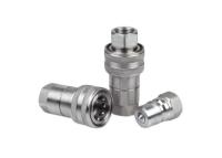China ISO7241B Stainless Steel Hydraulic Quick Couplings 3500 PSI 1/4 Inch CNC Machined Oil Tools for sale