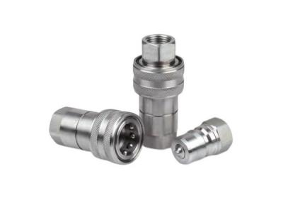 China ISO7241B Stainless Steel Hydraulic Quick Couplings 3500 PSI 1/4 Inch CNC Machined Oil Tools for sale