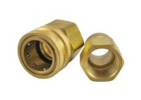China Medical Equipment Brass Quick Connect Hose Fittings 1/4 3/8 Inch Low Pressure for sale