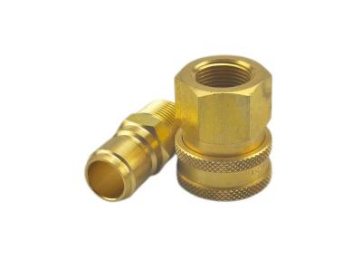 China IATF 16949 Straight Through Coupler Non-Valved 1/4 to 1 Body Size 5200 PSI Max Flow for sale