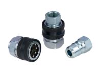 China Non Valved TPL Straight Through Hydraulic Quick Coupling 3/8 Inch 2000 PSI for sale