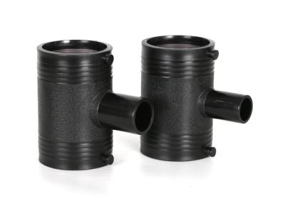 China HDPE PE SDR11 SDR17 Electrofusion Reducing Tee Fitting for Water Supply 63mm to 32mm for sale