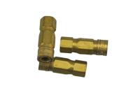 China 1/4 Inch 24 Bar Pneumatic Quick Coupling Brass Non-Interchangeable Hansen 100 Series for sale
