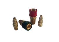 China Brass Oxygen Compressed Air Pneumatic Quick Disconnect Coupling 1/4 Body Size for sale