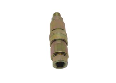 China 1/4 Inch Manual Operation Pneumatic Quick Release Coupling Brass NBR Seal 100 psig for sale