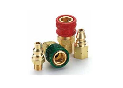 China Brass Pneumatic Quick Connect Coupling 1/4 Body Size ISO9001 Safety Lock for sale