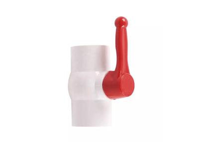 China 2 Way Straight Through Type Manual PVC Ball Valve UPVC Fixed Control Flow Water for sale