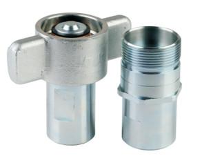 China Thread Type Hydraulic Quick Coupling 250bar Casting Quick Release Connector 3/4 to 2 Inch NPT for sale