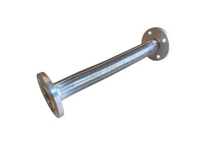 China DN150 SS 304 Braided Flexible Stainless Steel Hose with Flange Connection for Oil Pipe 2.5 Mpa for sale
