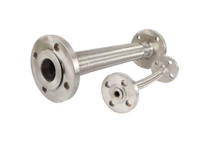 China SS304 Flange Connector Stainless Steel Braided Flexible Hose DN8 to DN400 0.6-2.5 Mpa for sale