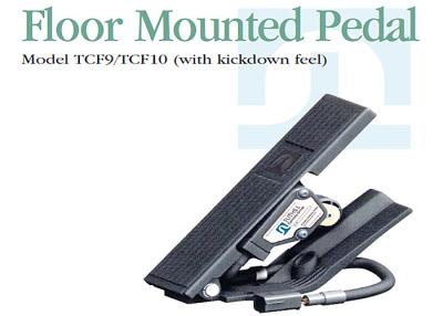 China TCF9 TCF10 Series Electronic Floor Mounted Accelerator Pedal with Kickdown Feel -40°C to +85°C Operating Range IP67 Rated for sale