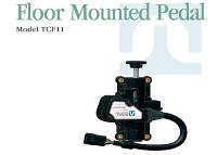 China TCF11 Series Electronic Floor Mount Throttle Pedal -40°C to +85°C Operating Range IP67 Rated for sale