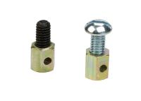 China Stainless Steel Throttle Cable Stop 0.138 Inch Hole 8-32 UNC Set Screw for sale