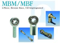China MBM/MBF Series Bronze Race Rod Ends - 4-Piece Oil-Impregnated Design for -30°F to 300°F Temperature Range for sale