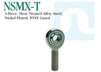 China NSMX-T Series Heavy-Duty Rod Ends | 3-Piece PTFE-Lined Design for -65°F to 250°F Temperature Range for sale