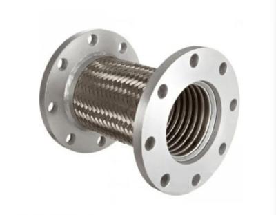 China Stainless Steel 304 Flange Connector Braided Flexible Hose DN8-DN400 0.6-2.5 Mpa for sale
