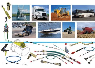 China Mechanical Push-Pull Control Cable for Construction Machinery - Temperature Range -65°F to 230°F with 2-6 Inch Bend Radius for sale