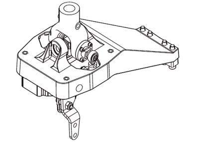 China 923 Series Manual Transmission Shifter Control Valve - Aluminum/Steel Construction, 4:1 to 5:1 Variable Ratio, 3-inch Travel for sale