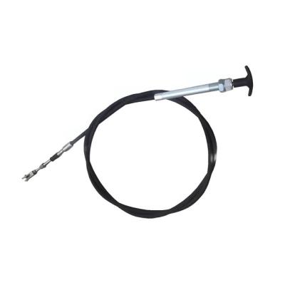 China Black Cable Color Easy Release Locking Push Pull Cable with Twist Locking T Handle for Engine Control for sale