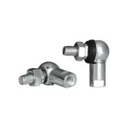China Right Thread L Shaped Ball Joint Rod End Bearing M10x1.25 for Steering Linkages Zinc Plated for sale