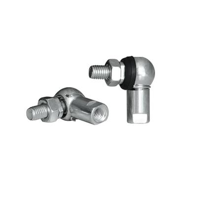 China Right Thread L Shaped Ball Joint Rod End Bearing M10x1.25 for Steering Linkages Zinc Plated for sale