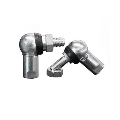 China Silver or Yellow Zinc Plated Angle Ball Joint Rod End Bearing with Rubber Seals IATF16949 Certified for sale