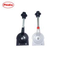 China Mechanical Push Pull Joystick Control Lever Die Cast Body Chrome Steel 4 Direction for sale