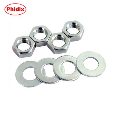 China Control Cable Nut and Washer Kit Coarse Thread Hex Nuts M3 to M100 Galvanized for sale